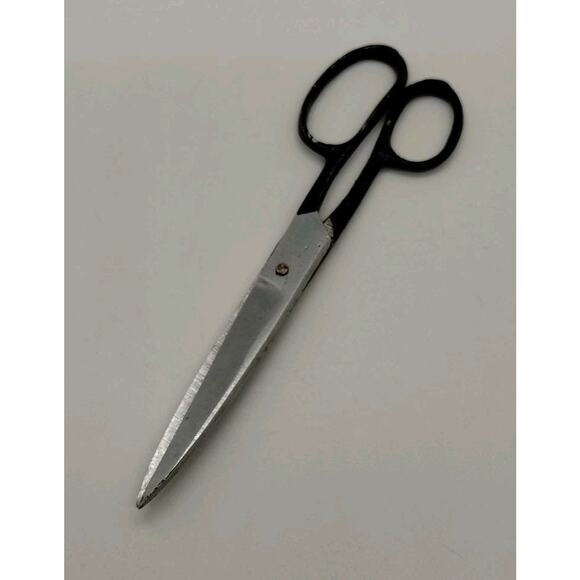 Vintage | Office | Vintage Metal Scissors Shears Black Handle Taiwan 7 ...
